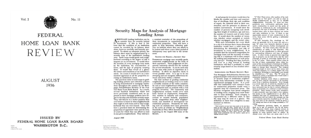 Pair HOLC Maps with FHA Maps to Tell a More Complete Story – The Metropole