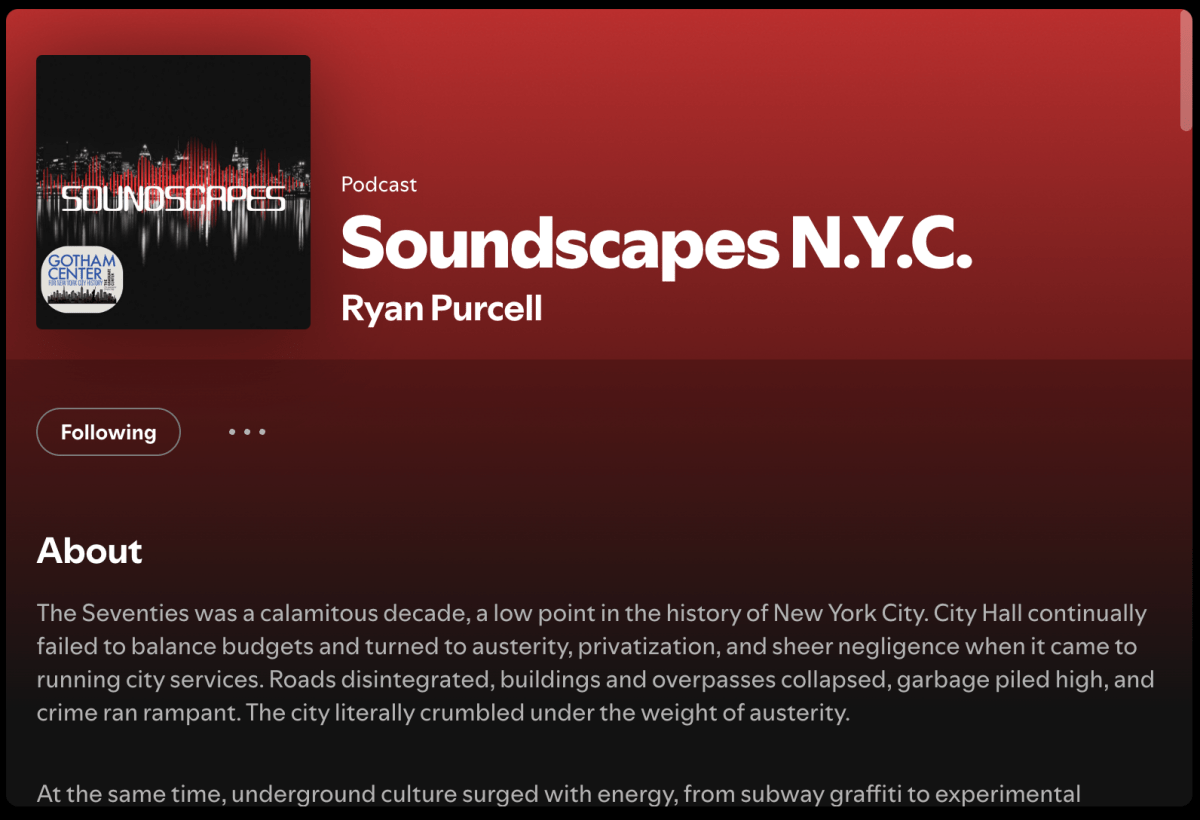 Soundscapes: The Music that Created New York – The Metropole